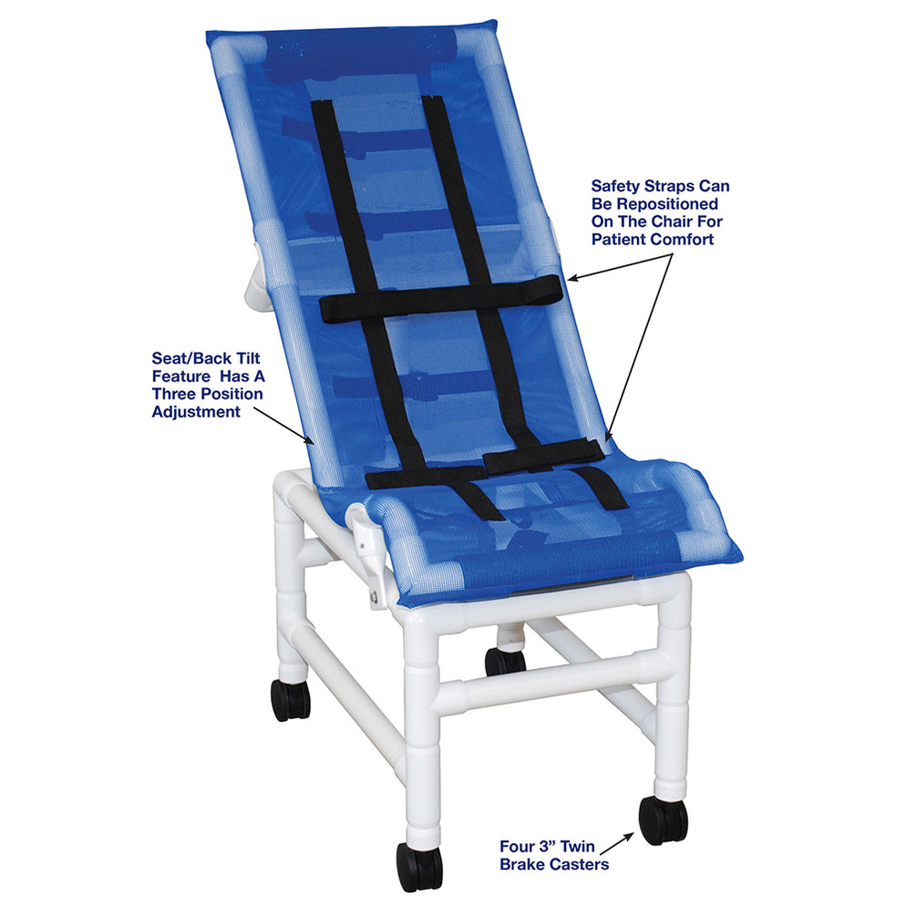 MJM International | Extra Large Reclining Shower Chair With Caster ...