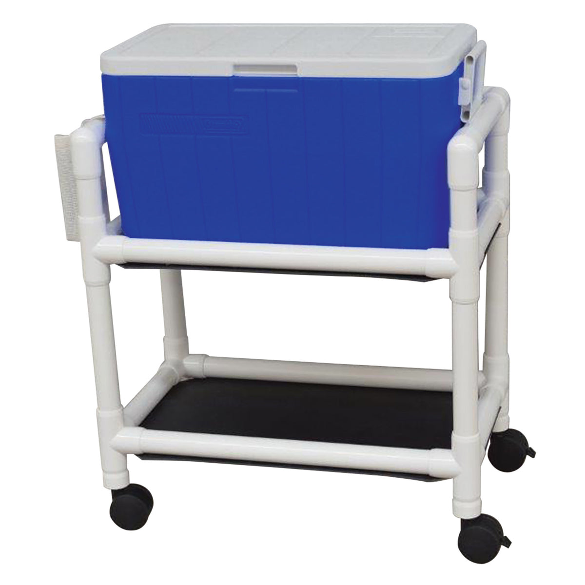 MJM International | Hydration Cart w/ 48 Qt Ice Chest & Storage Shelf ...