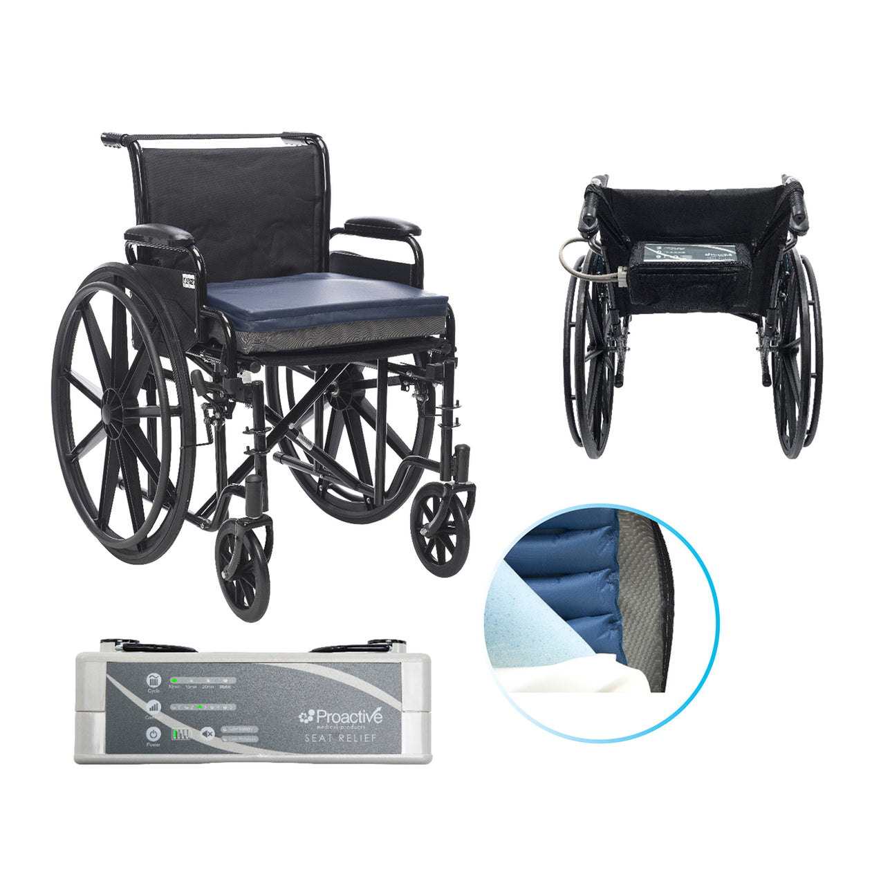 Proactive Medical | Protekt Seat Relief Alternating Pressure Cushion ...