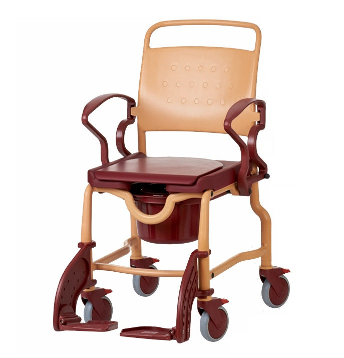 Rebotec | Berlin Shower Commode Chair with 5-Inch Casters — Alto Med Supply