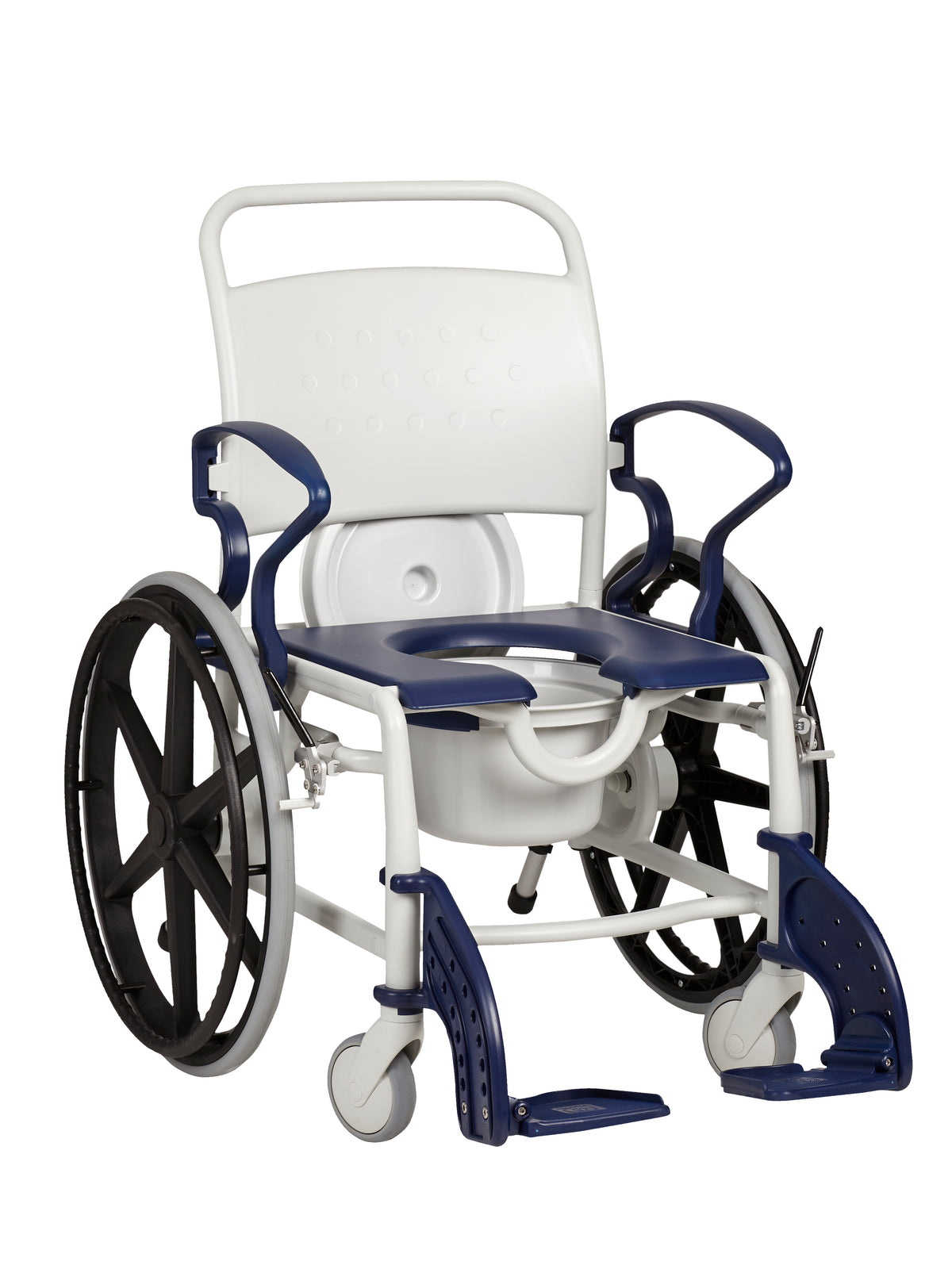 Rebotec | Miami Self-Propelling Adjustable Height Shower Commode Chair ...